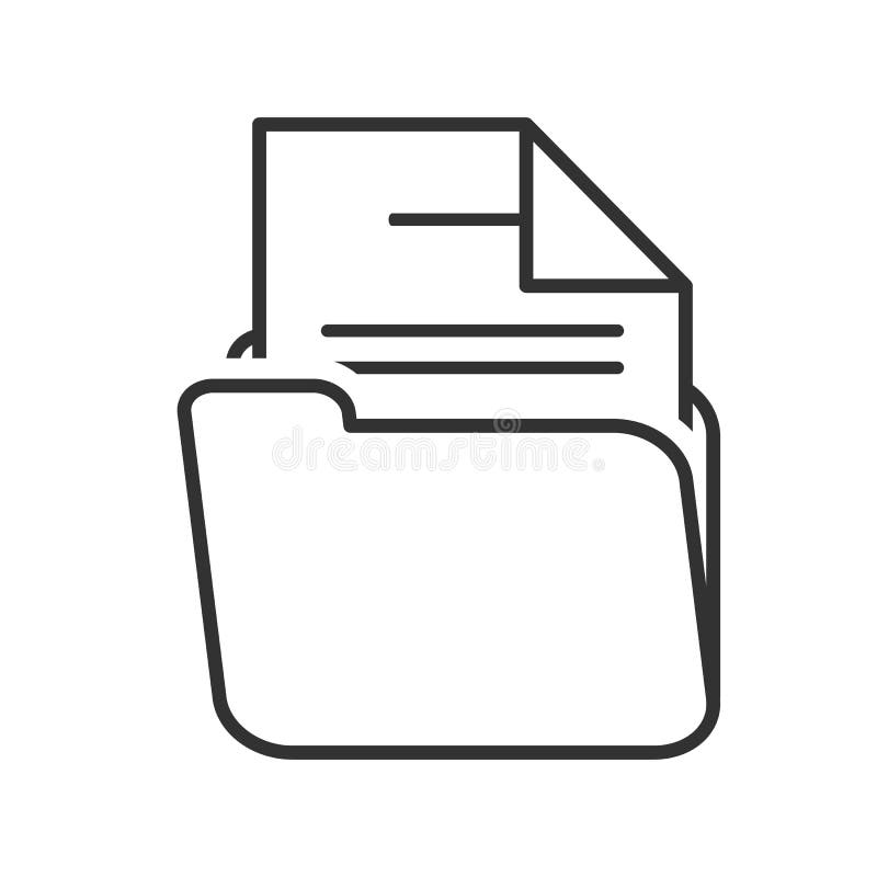 Blank File Folder Icon Stock Illustrations – 12,732 Blank File Folder ...