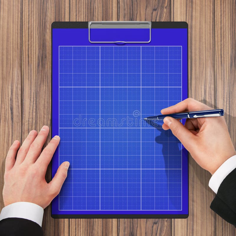 Folder with Paper and Pen, Business Concept Stock Illustration ...