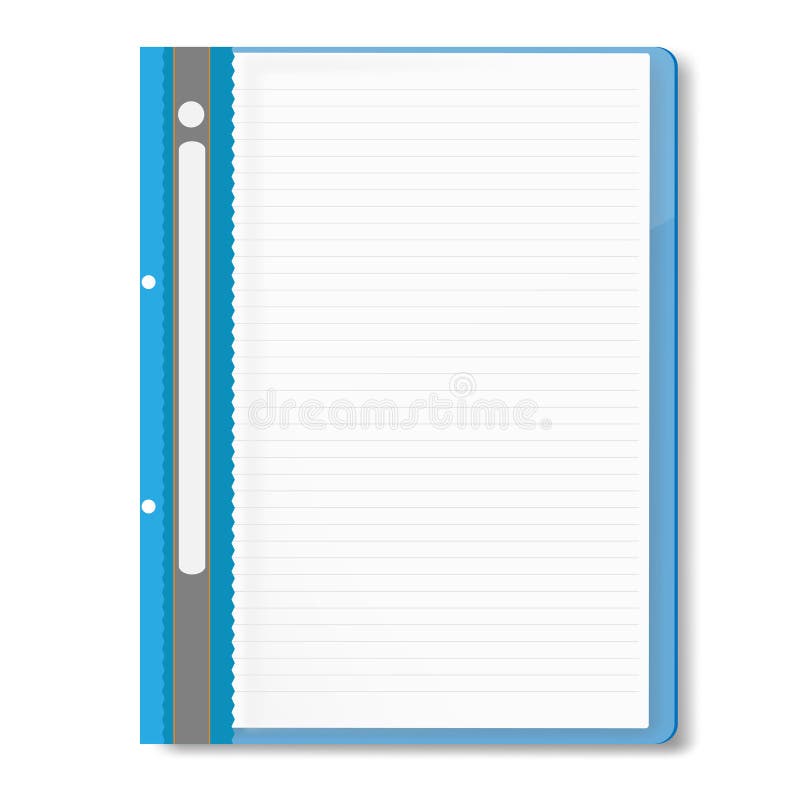 Folder for Papers. Vector Illustration Stock Vector - Illustration of ...