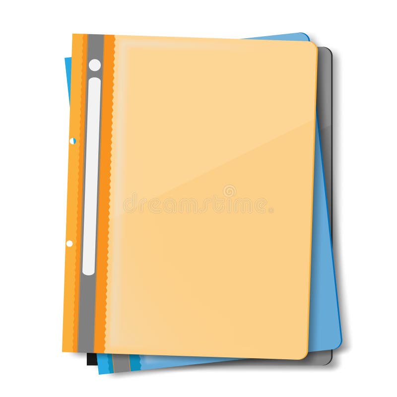 Folder for Papers. Vector Illustration Stock Vector - Illustration of ...