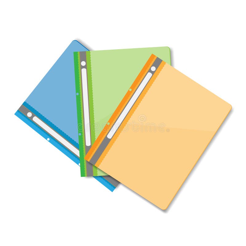 Folder for Papers. Vector Illustration Stock Vector - Illustration of ...