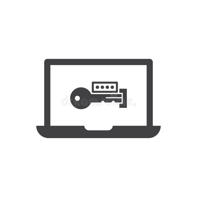 Folder Password Lock Icon stock illustration. Illustration of safe ...
