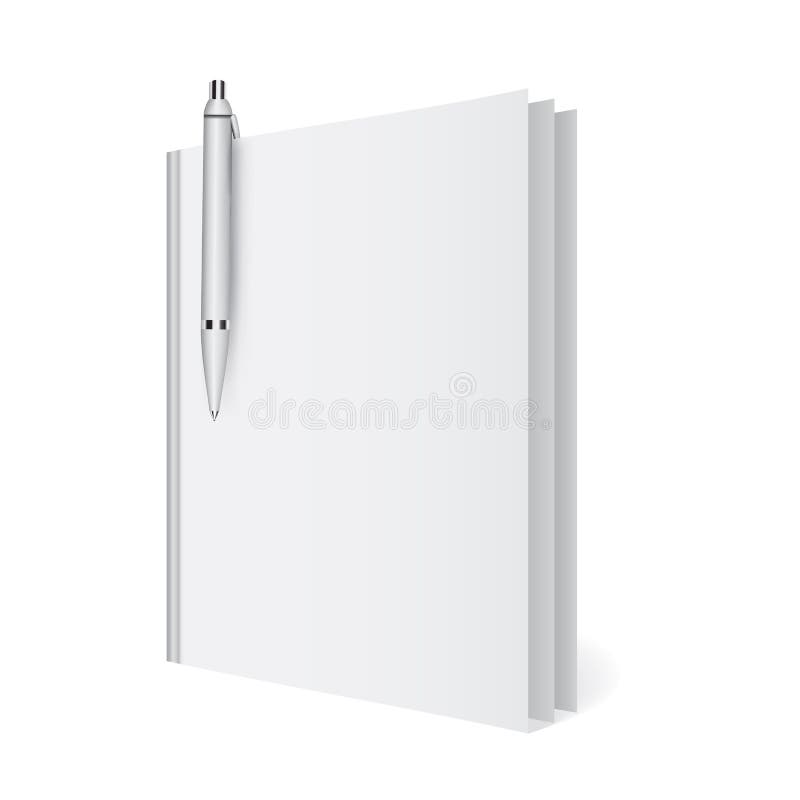 Folder with pen stock illustration. Illustration of note - 102175329
