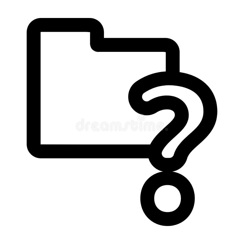 Question Mark Folder Flat Stock Illustrations – 333 Question Mark ...