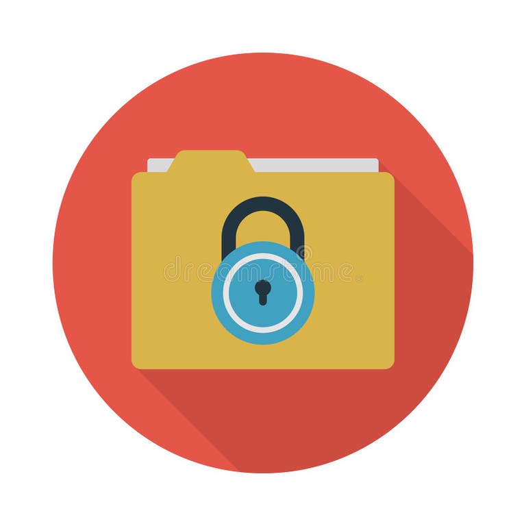 Folder Reception Vector Flat Icon Stock Vector - Illustration of ...