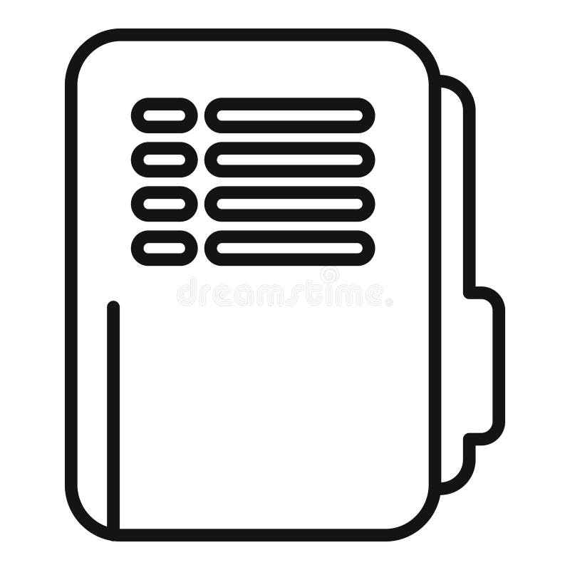 Folder Record Keep Icon Outline Vector. Document Balance Stock Vector ...