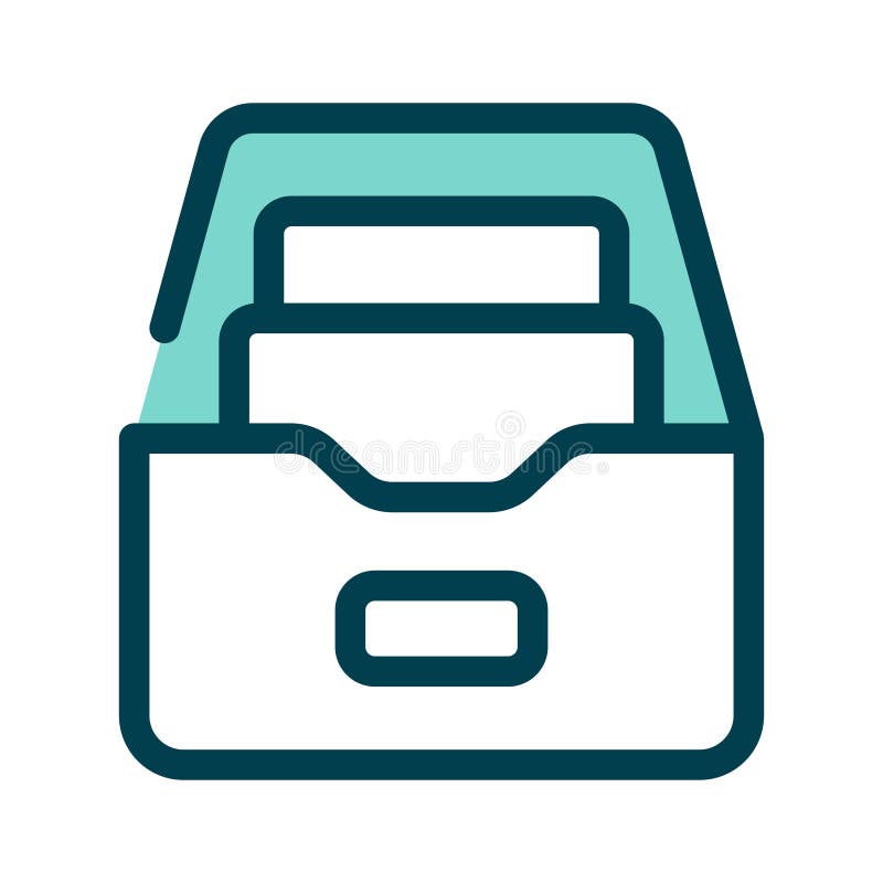 A Folder Representing Archived Files or Saved Documents Stock Vector ...