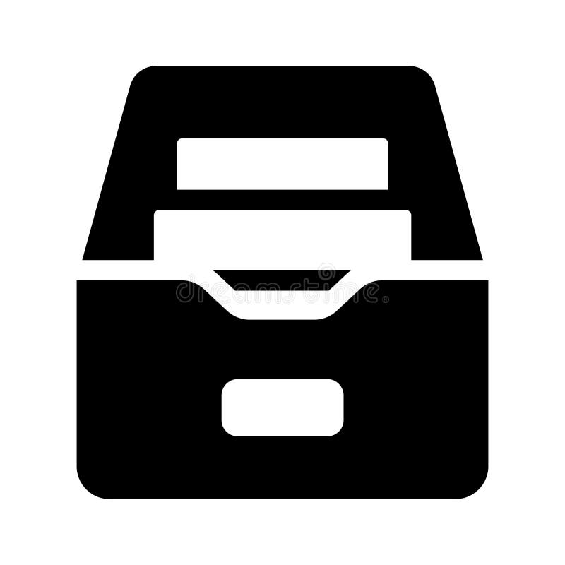 A Folder Representing Archived Files or Saved Documents Stock Vector ...