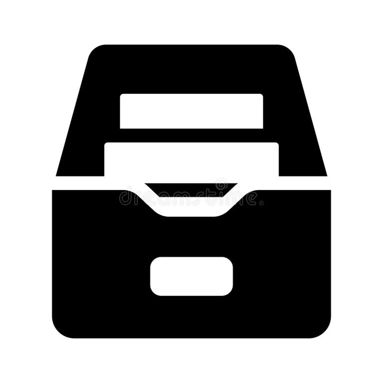 A Folder Representing Archived Files or Saved Documents Stock Vector ...