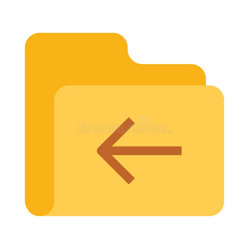 Folder Reverse Color VECTOR Icon Stock Vector - Illustration of icons ...