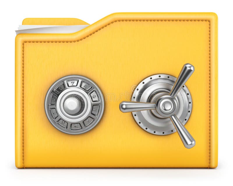 Yellow Folder Combination Lock Stock Illustrations – 88 Yellow Folder ...