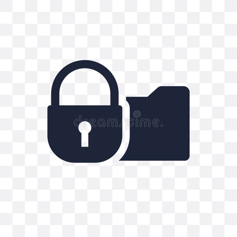Folder Security Transparent Icon. Folder Security Symbol Design Stock ...