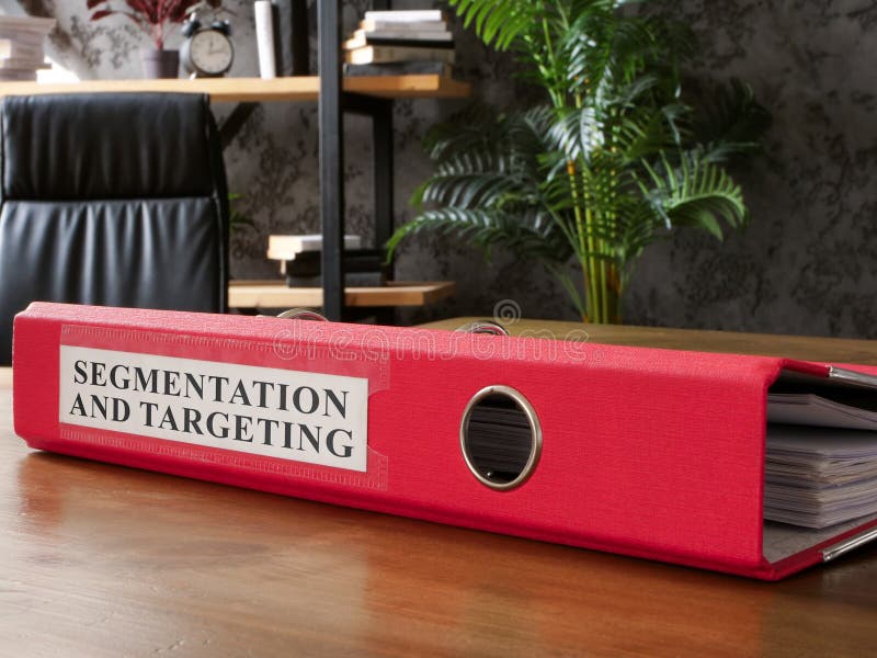 Folder with Segmentation and Targeting Report. Stock Image - Image of ...