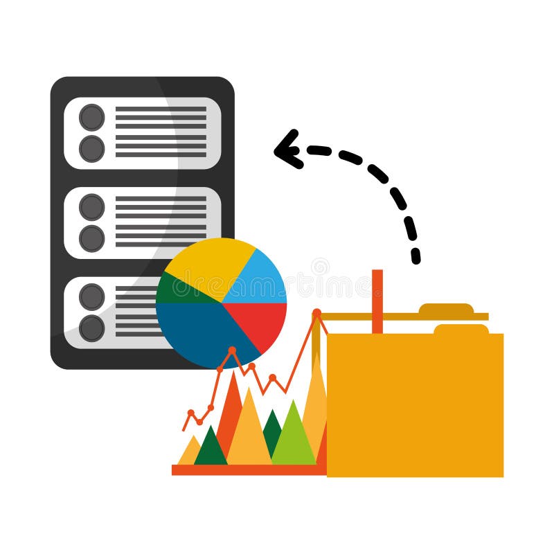 Statistics Graphics Cartoon Stock Vector - Illustration of digital ...