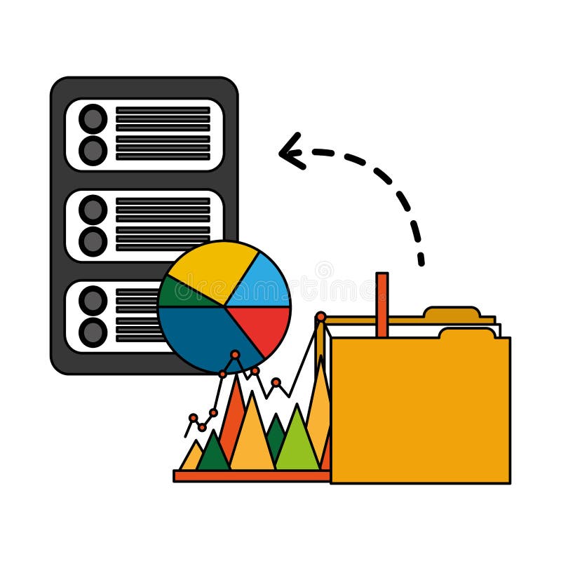Statistics Graphics Cartoon Stock Vector - Illustration of digital ...
