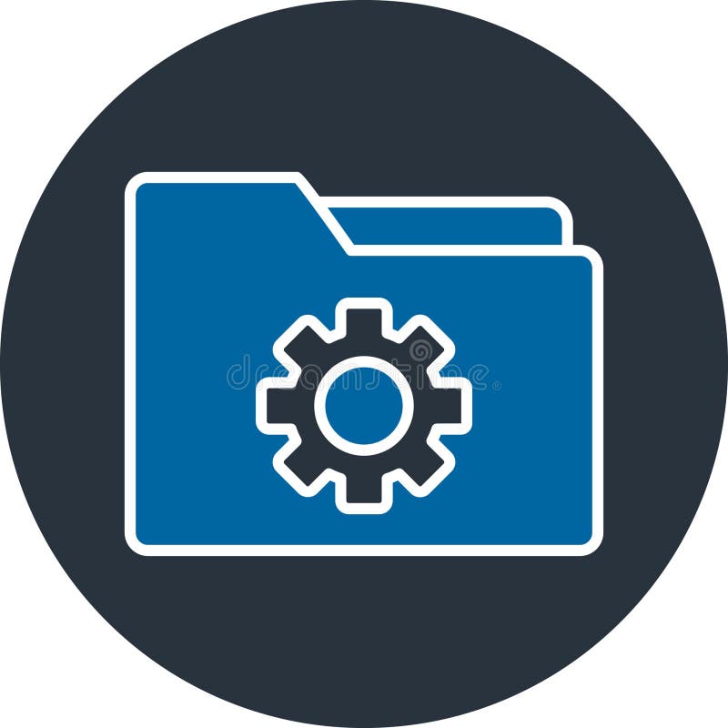 Folder Setting Which Can Easily Edit or Modify Stock Illustration ...