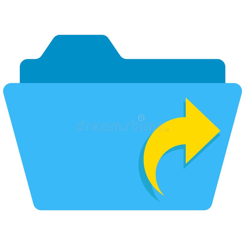 Folder Shared Icon. Doodle Icon Drawing Stock Vector - Illustration of ...