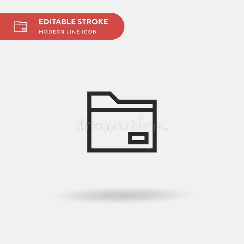 Folder Simple Vector Icon. Illustration Symbol Design Template for Web ...