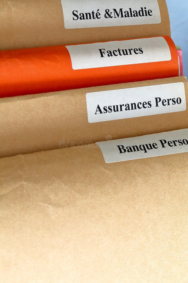 Folder stack on a desktop stock image. Image of folder - 66733885