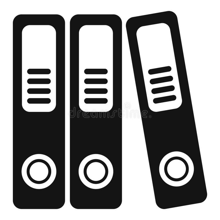 Folder Stack Icon Simple Vector. Balance Folder Stock Illustration ...