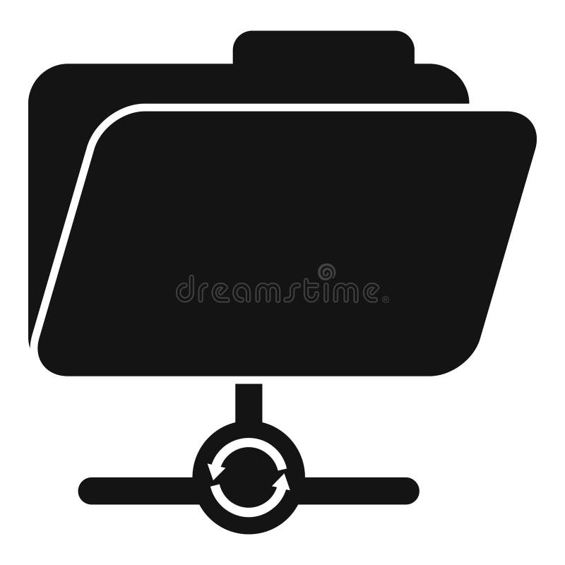 Folder Storage Icon Simple Vector Data Backup Stock Vector Illustration Of Business File