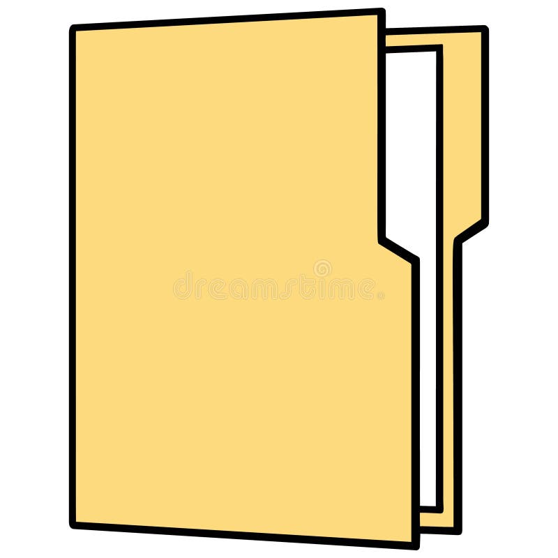 Folder Symbol stock vector. Illustration of occupation - 55196224