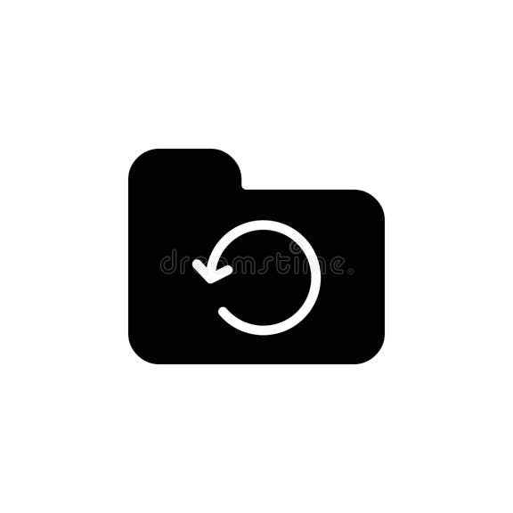 Folder Sync Icon Web Design in Vector Stock Vector - Illustration of ...