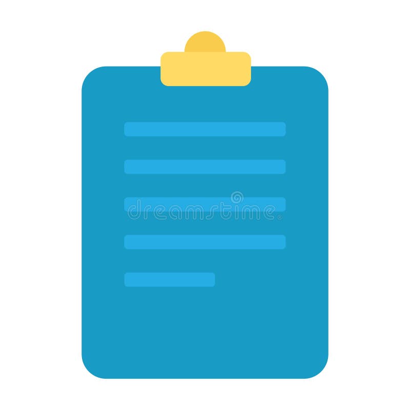 Folder Tablet with Fixing Clip Icon Stock Vector - Illustration of ...