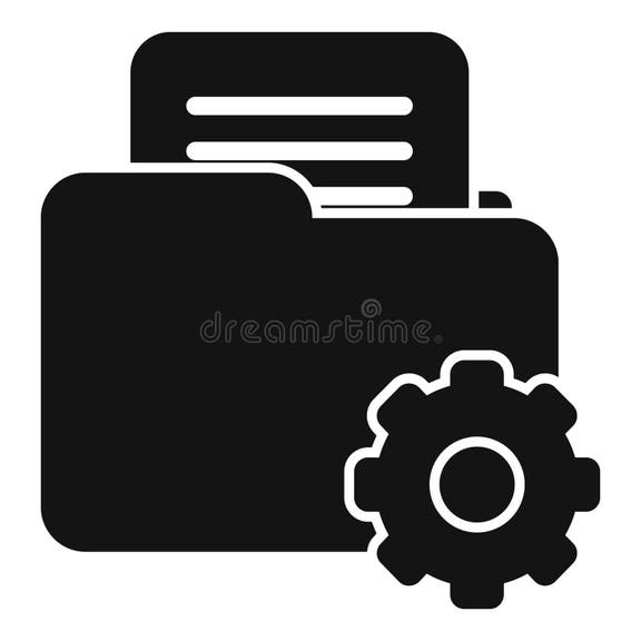 Folder Technical Document Icon Simple Vector. Manual Page Stock Vector ...