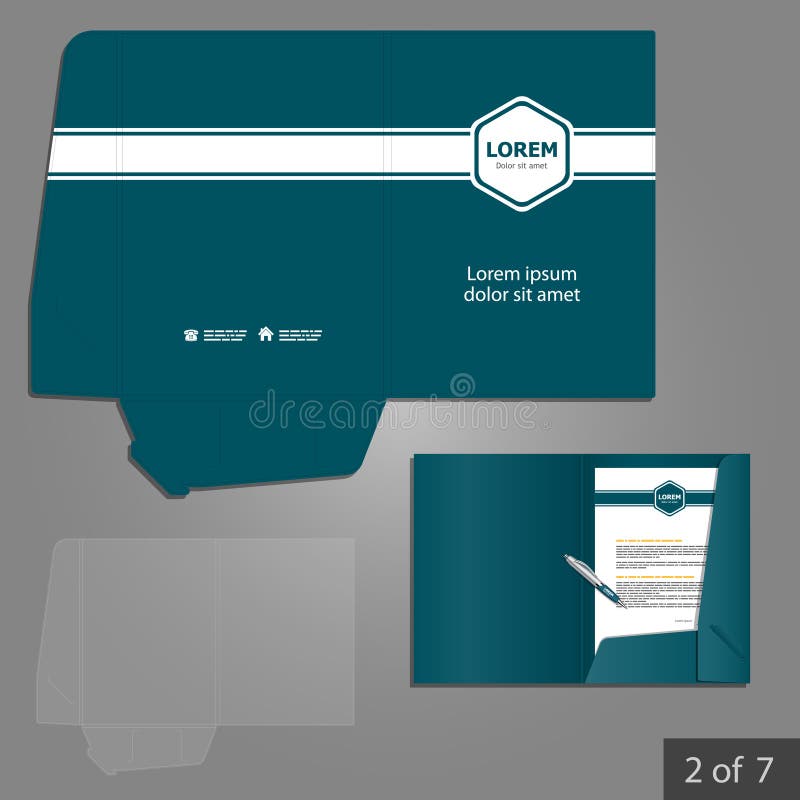 Folder template design stock vector. Illustration of structure - 54300540