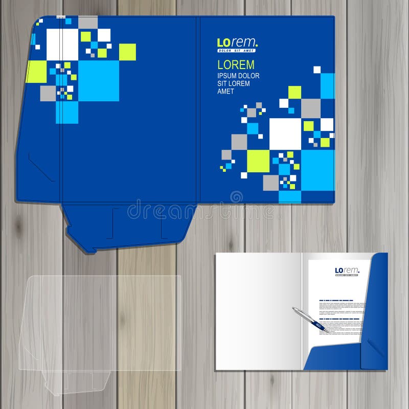 Folder template design stock vector. Illustration of identity - 54396732