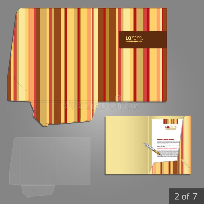 Folder template design stock vector. Illustration of file - 54581998