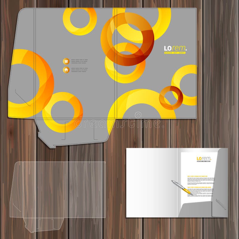 Folder template design stock vector. Illustration of template - 54632113