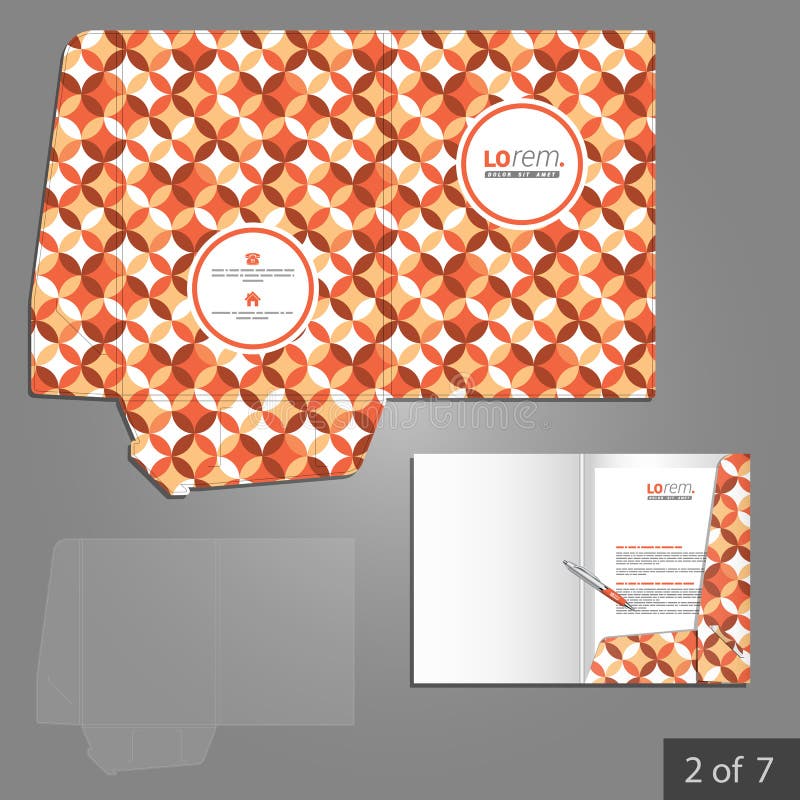 Folder template design stock vector. Illustration of editable - 54589642