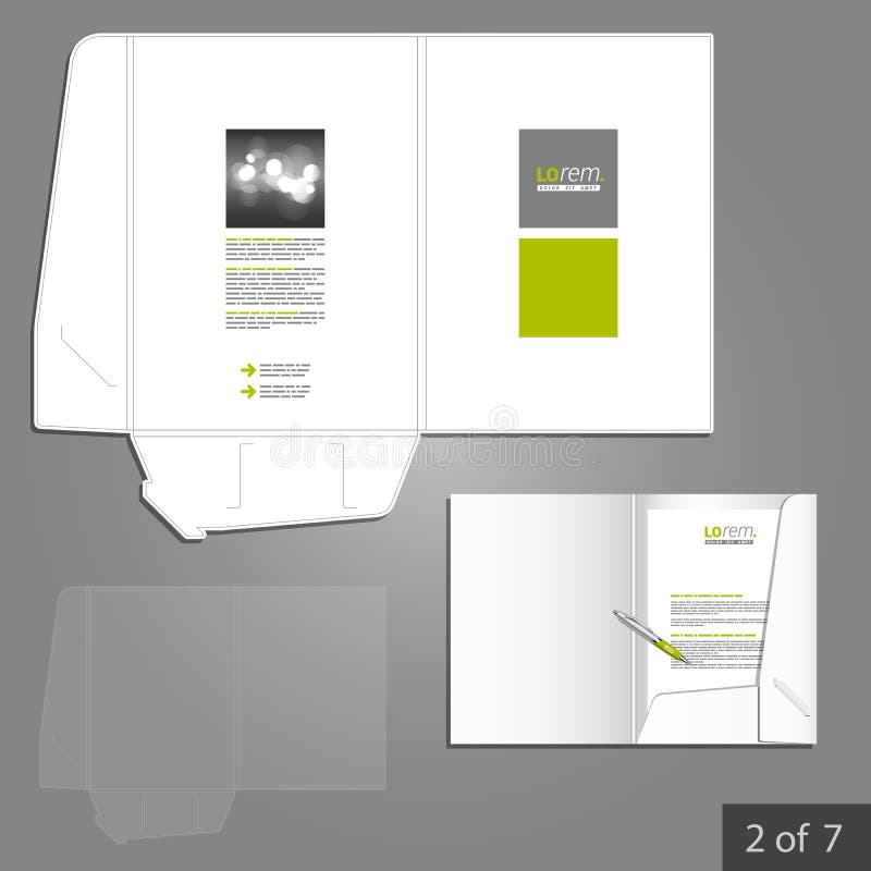 Folder template design stock vector. Illustration of layout - 54591938