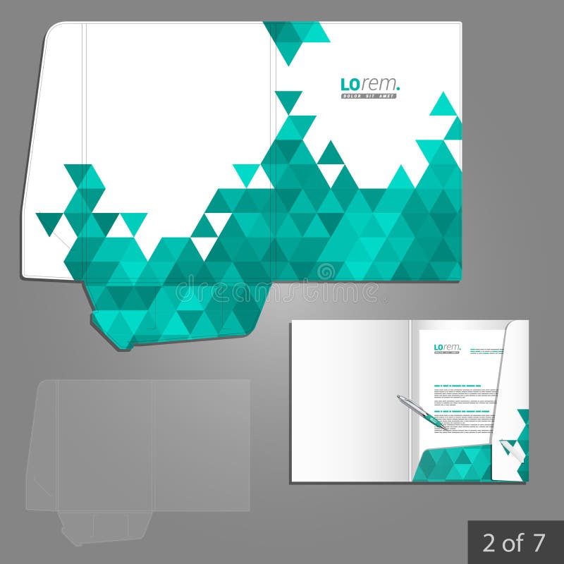 Folder template design stock vector. Illustration of template - 54581923