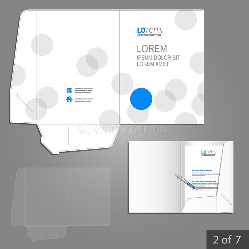 Folder template design stock vector. Illustration of style - 54629454