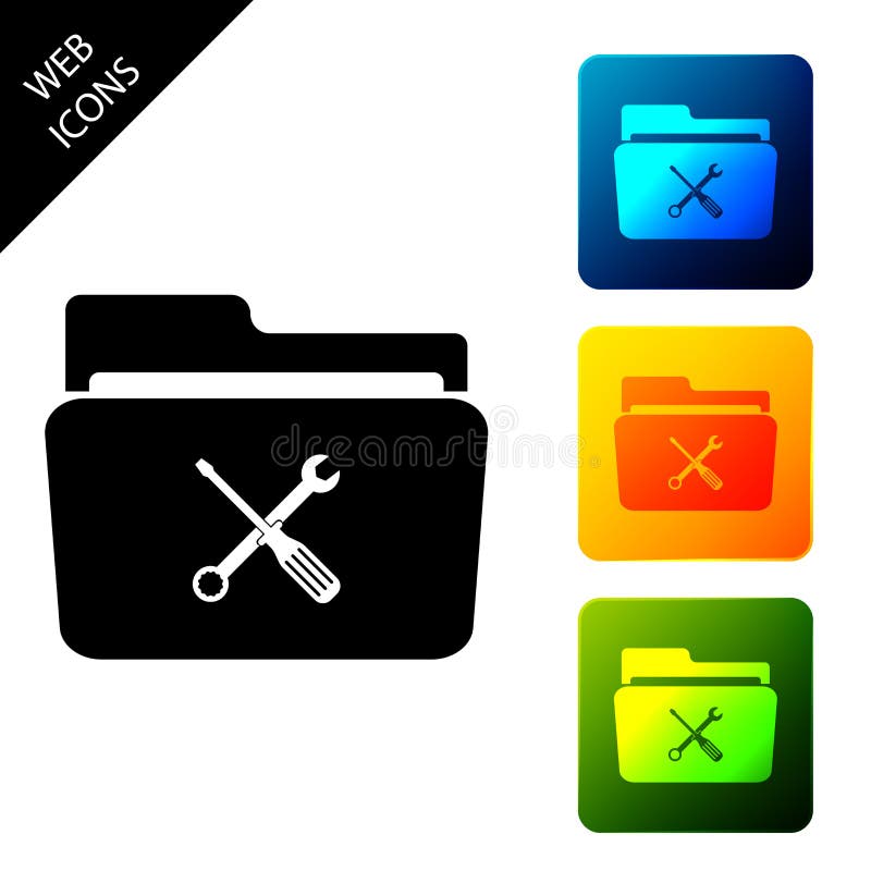 Computer and Technical Support Icon Stock Vector - Illustration of ...