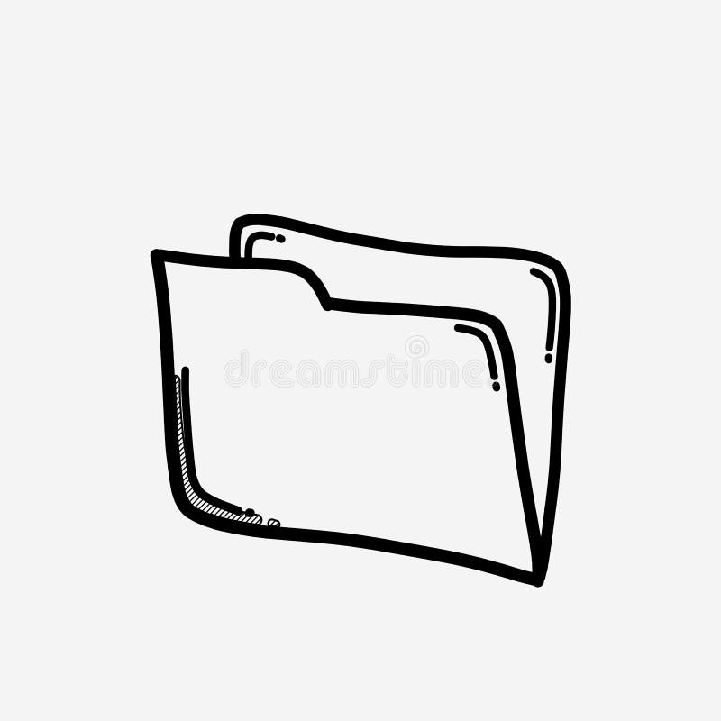 File Folder Line Drawing Stock Illustrations – 1,677 File Folder Line ...