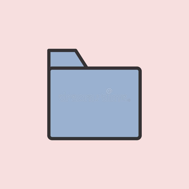 Cdr Folder Icon. Element of Simple Icon Stock Illustration ...