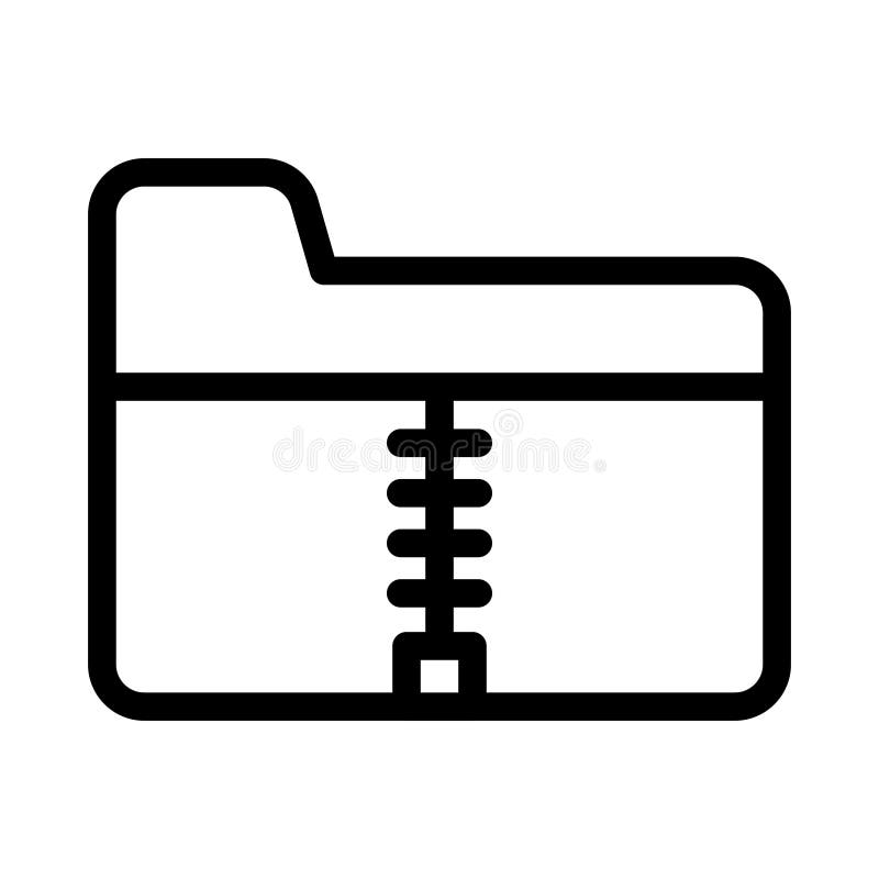 Zipped Folder Icon Stock Illustrations – 64 Zipped Folder Icon Stock ...