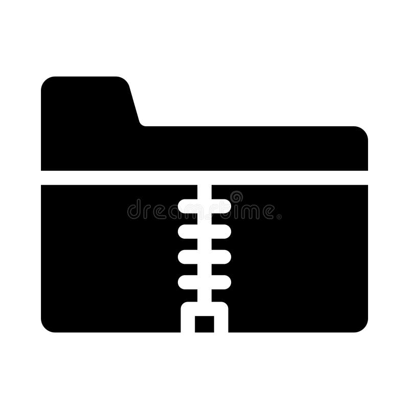 Zipped Folder Icon Stock Illustrations – 64 Zipped Folder Icon Stock ...
