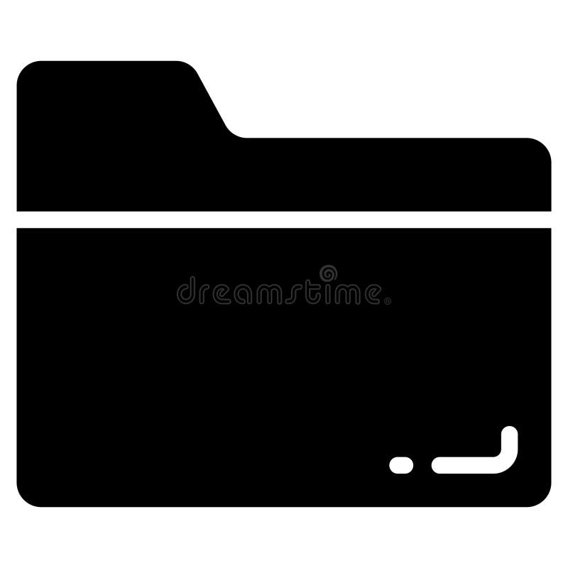 Folder Vector Line Icon, School and Education Icon Stock Vector ...