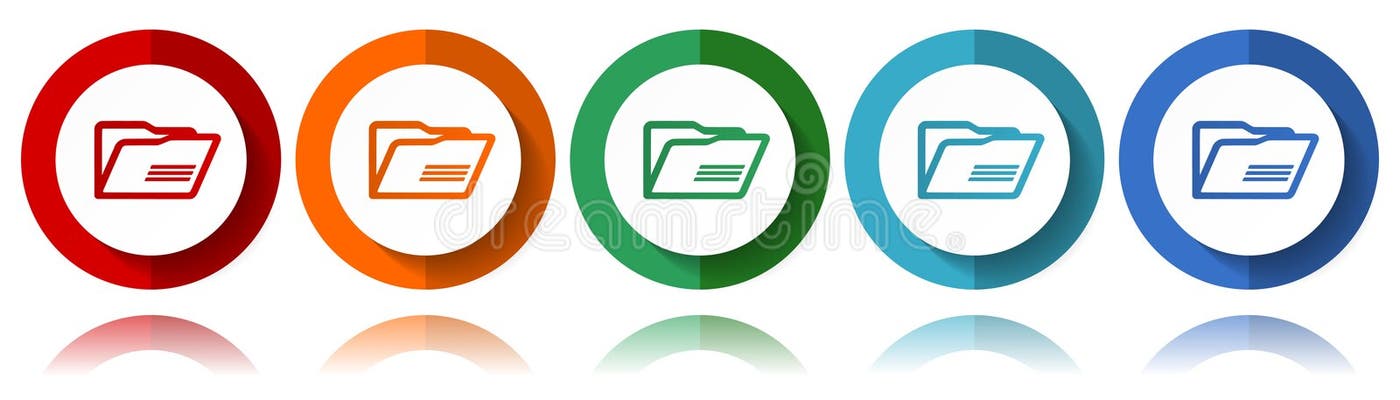 Colorful Folder Icon Logo Stock Illustrations – 3,042 Colorful Folder ...