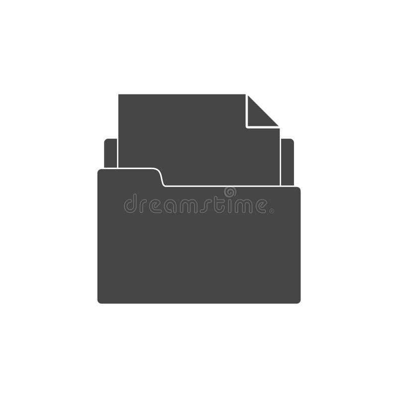 Folder Vector Illustration, Document Folder Sign Stock Vector ...