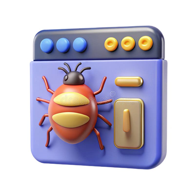 Malware Folder stock illustration. Illustration of tech - 357395868