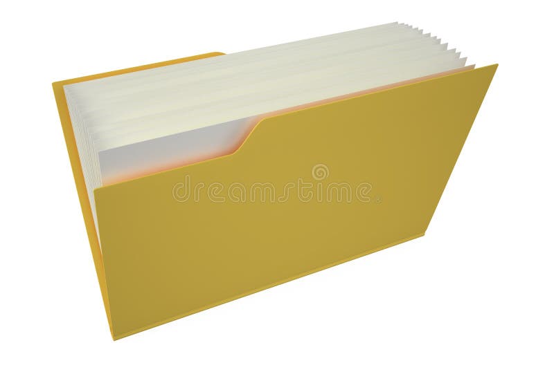 Folder yellow stock illustration. Illustration of page - 48717876