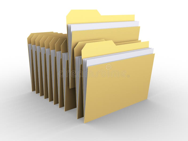 Folders stock vector. Illustration of internet, portfolio - 20625138