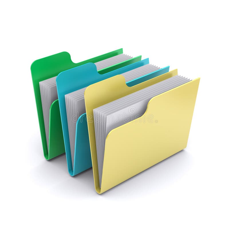 Archive Folders stock illustration. Illustration of examine - 17212524