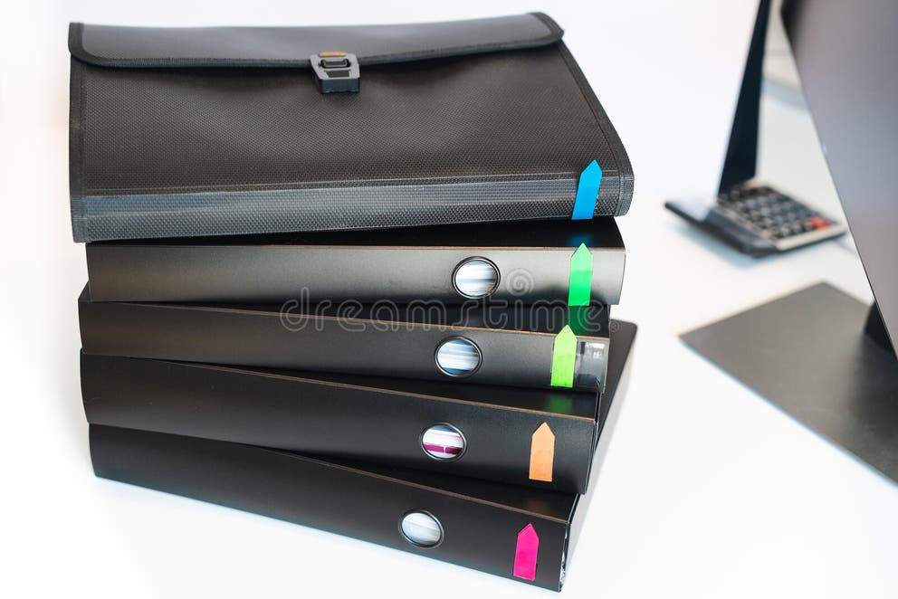 Folders with documents. stock image. Image of iron, furniture - 298659105